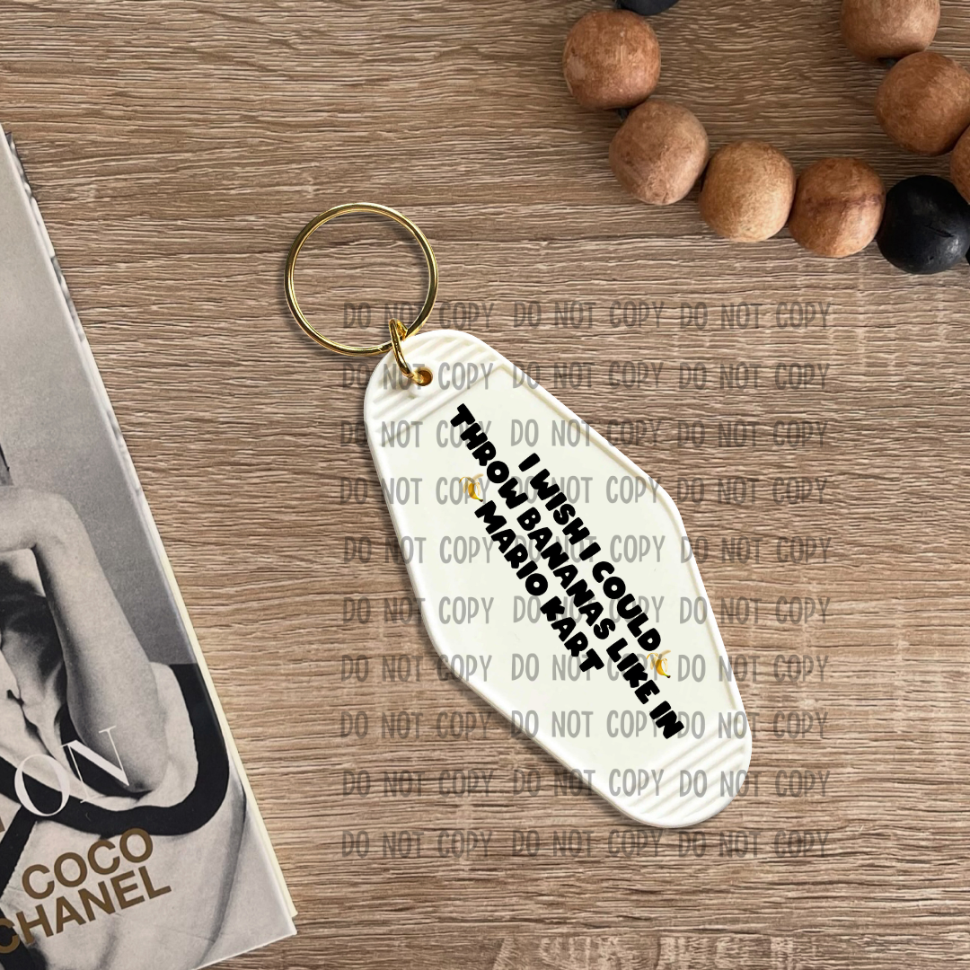 Throw Bananas - UV DTF Keychain Decal – Eh Okay Transfers