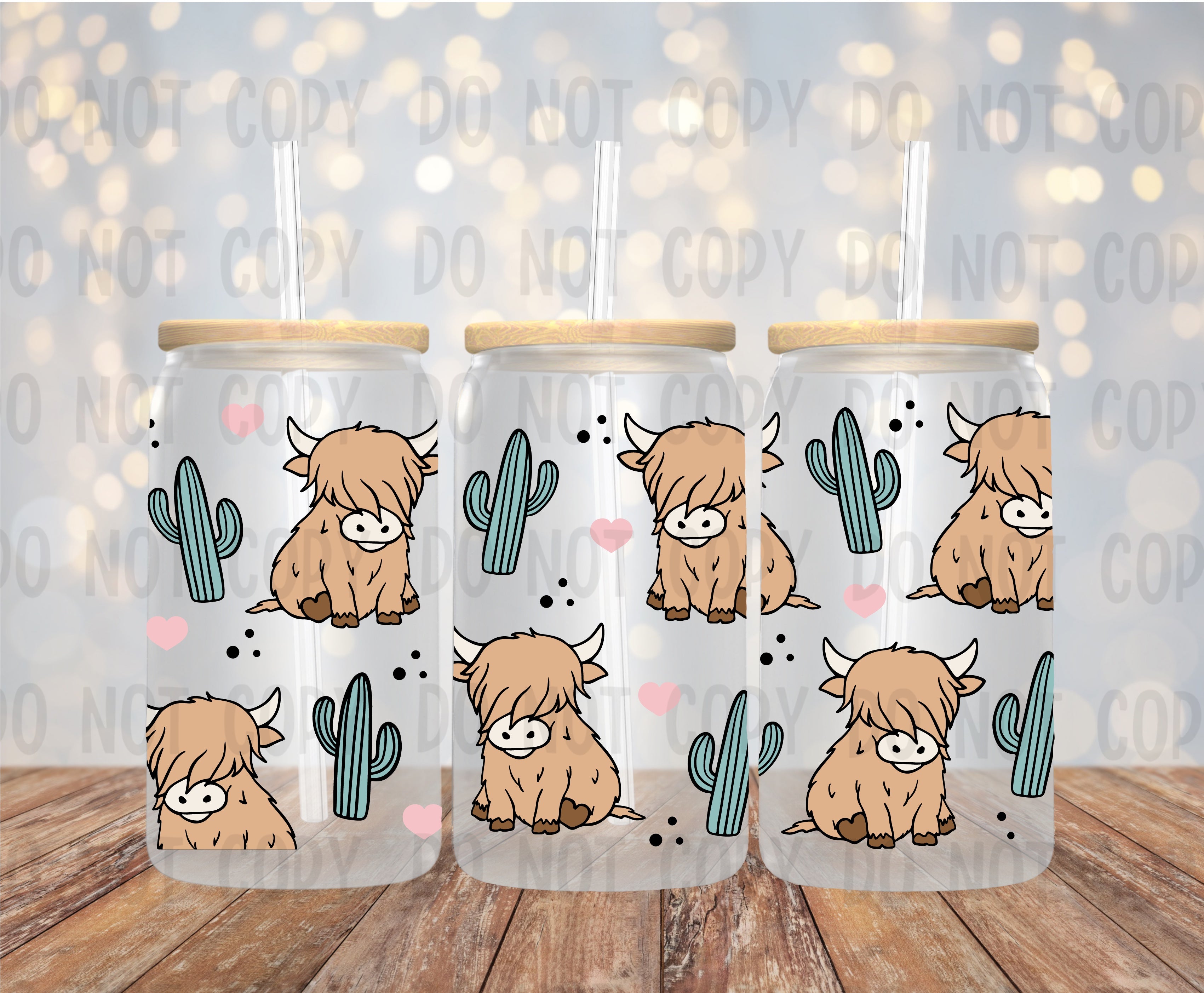 Cows and Cactus - UV DTF – Eh Okay Transfers