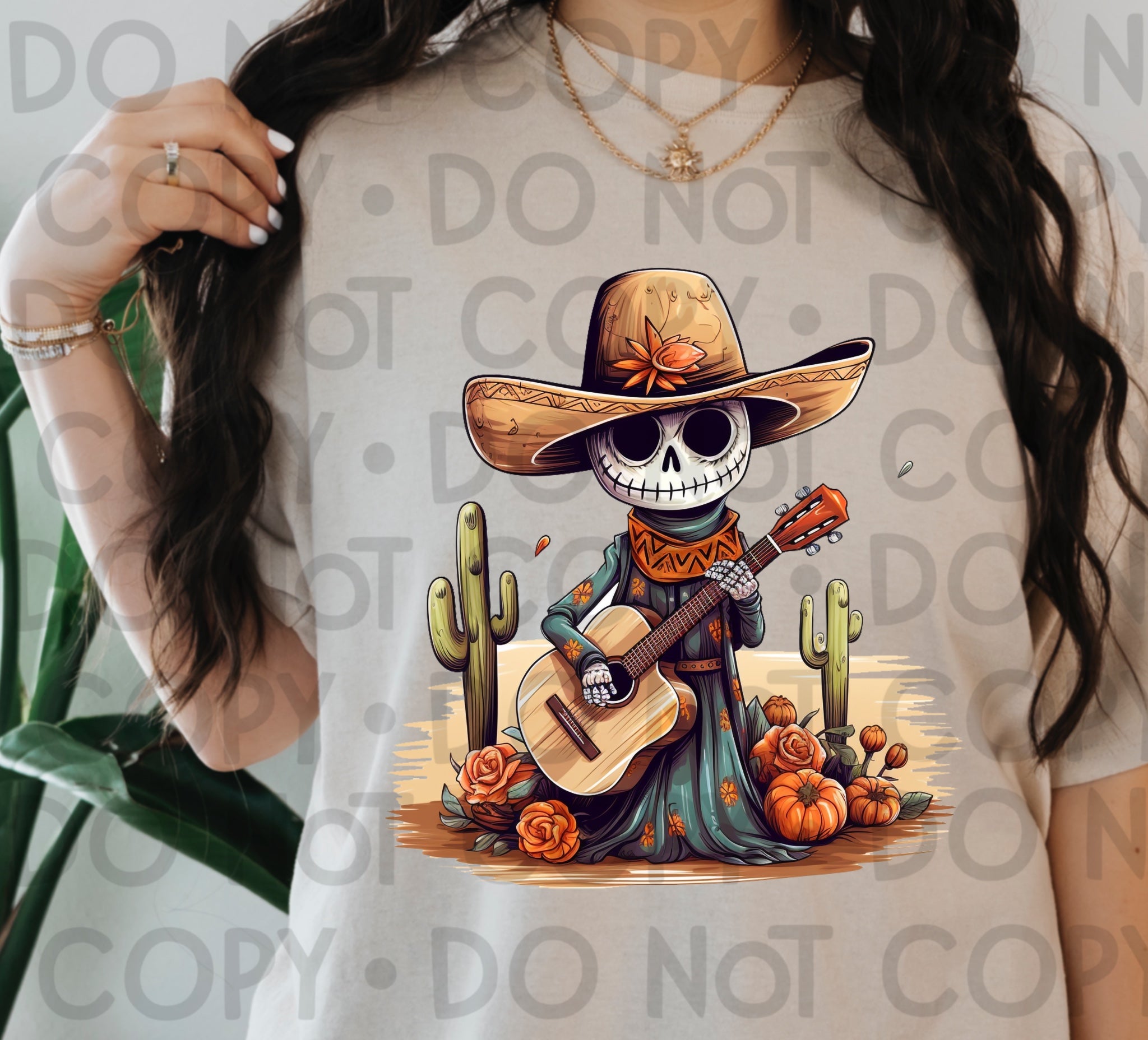 Western Skeleton Guitar - DTF – Eh Okay Transfers